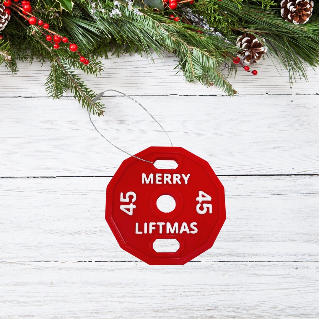 Merry Liftmas Bodybuilding Christmas Ornament - Perfect for ...