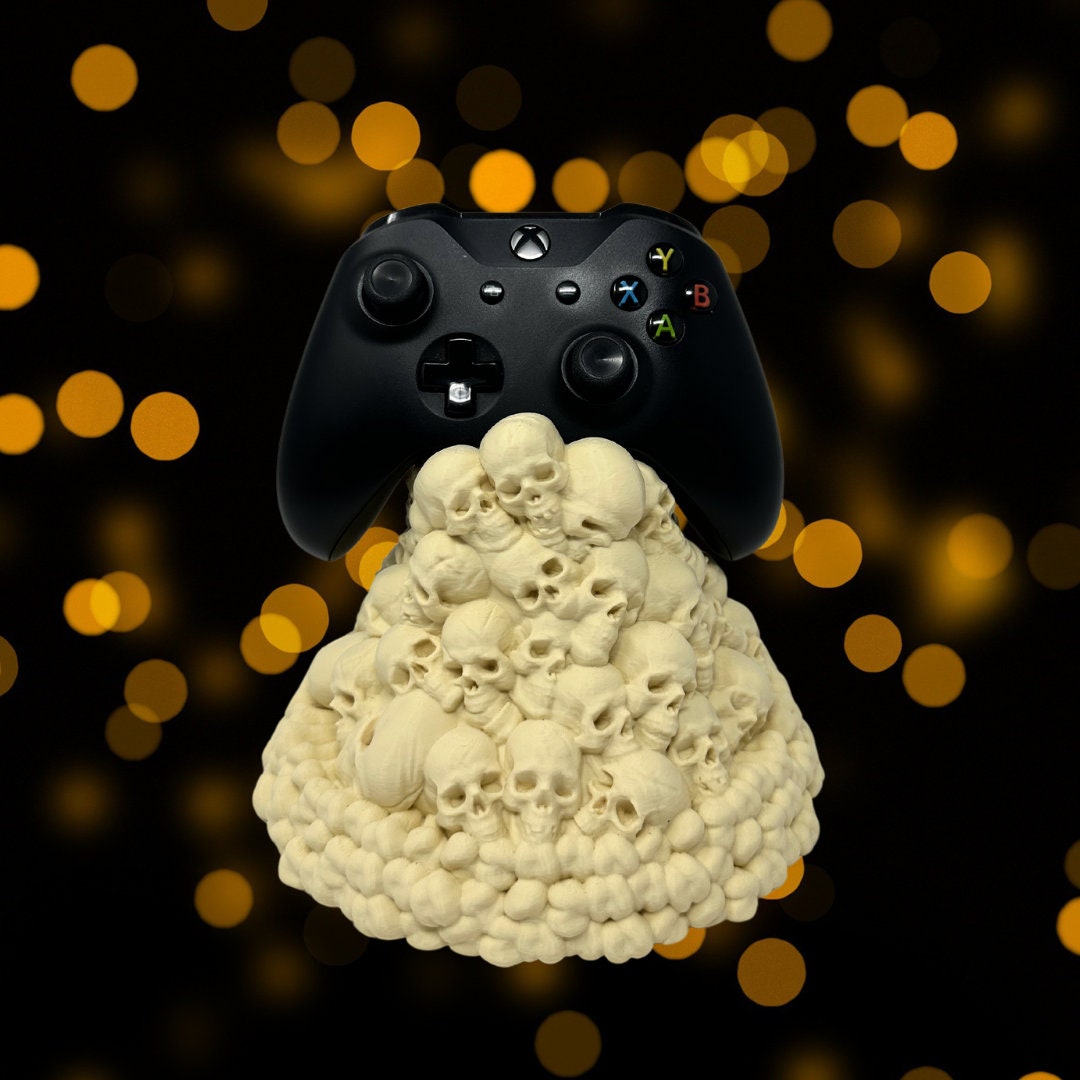 Fate of the Fallen Video Game Controller Stand | Skull Design ...