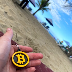 Bitcoin Keychain - Decorative Keychain for Cryptocurrency Fans - Etsy