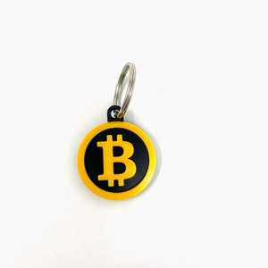 Bitcoin Keychain - Decorative Keychain for Cryptocurrency Fans - Etsy