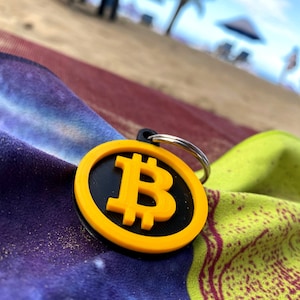 Bitcoin Keychain - Decorative Keychain for Cryptocurrency Fans - Etsy