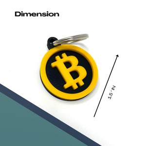 Bitcoin Keychain - Decorative Keychain for Cryptocurrency Fans - Etsy