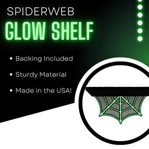 Spider Web Floating Shelf | Spooky Halloween Decor Shelf | 9" Wide X 5 ...