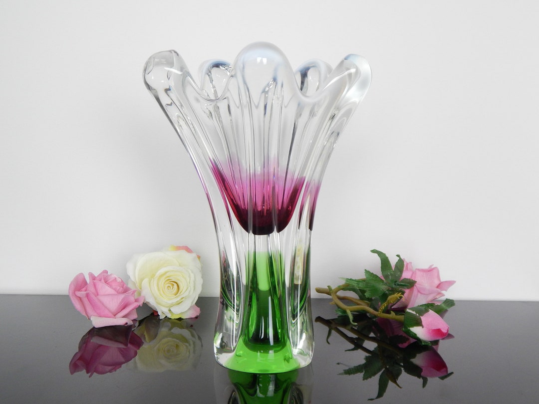 MULTICOLOR CHRIBSKA VASE Designed by Josef Hospodka Typical Traditional ...