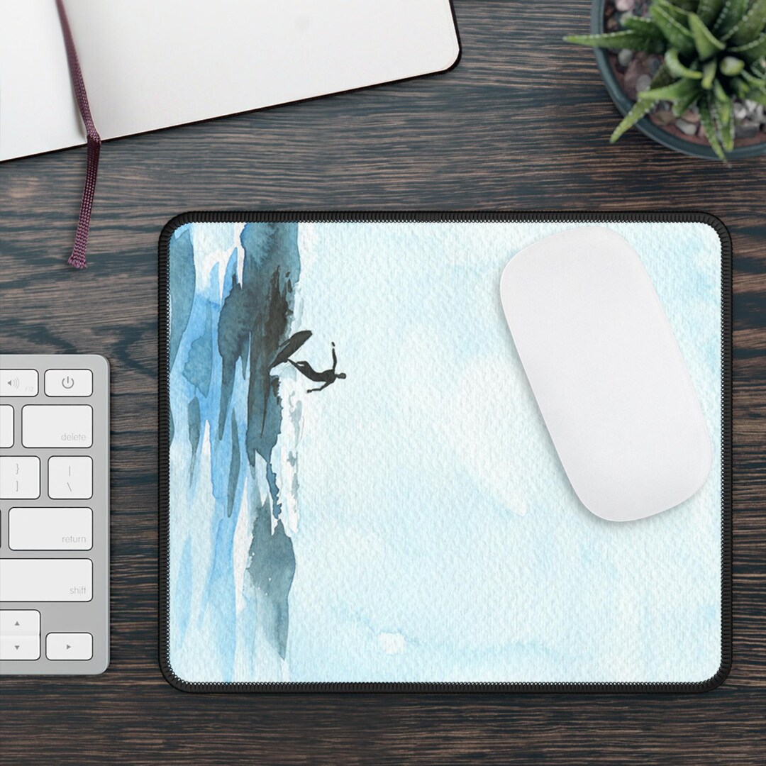 Surfing Adventure Mouse Pad – Durable Neoprene Pad for Surfers, Ocean ...