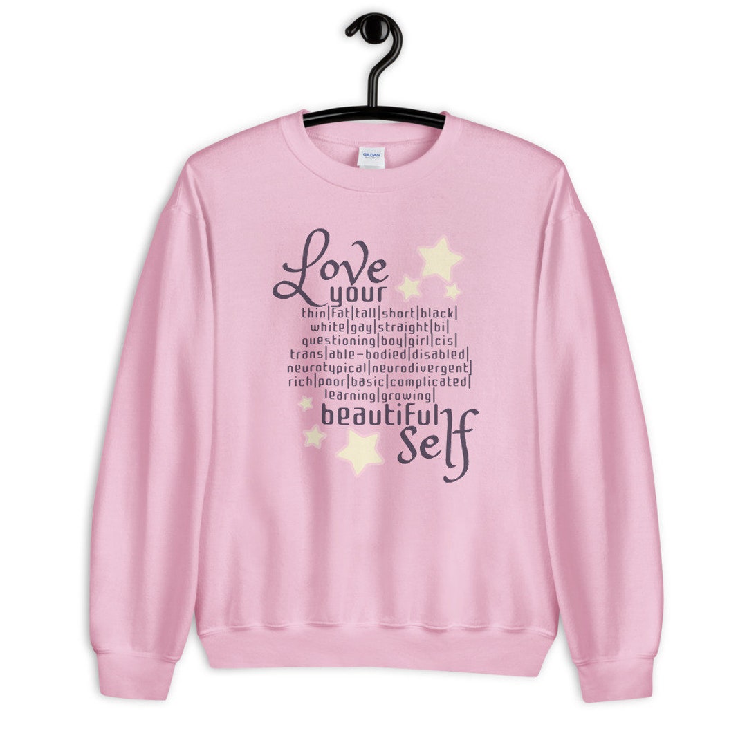 Love Yourself - Self-love and Positivity Sweatshirt - Etsy