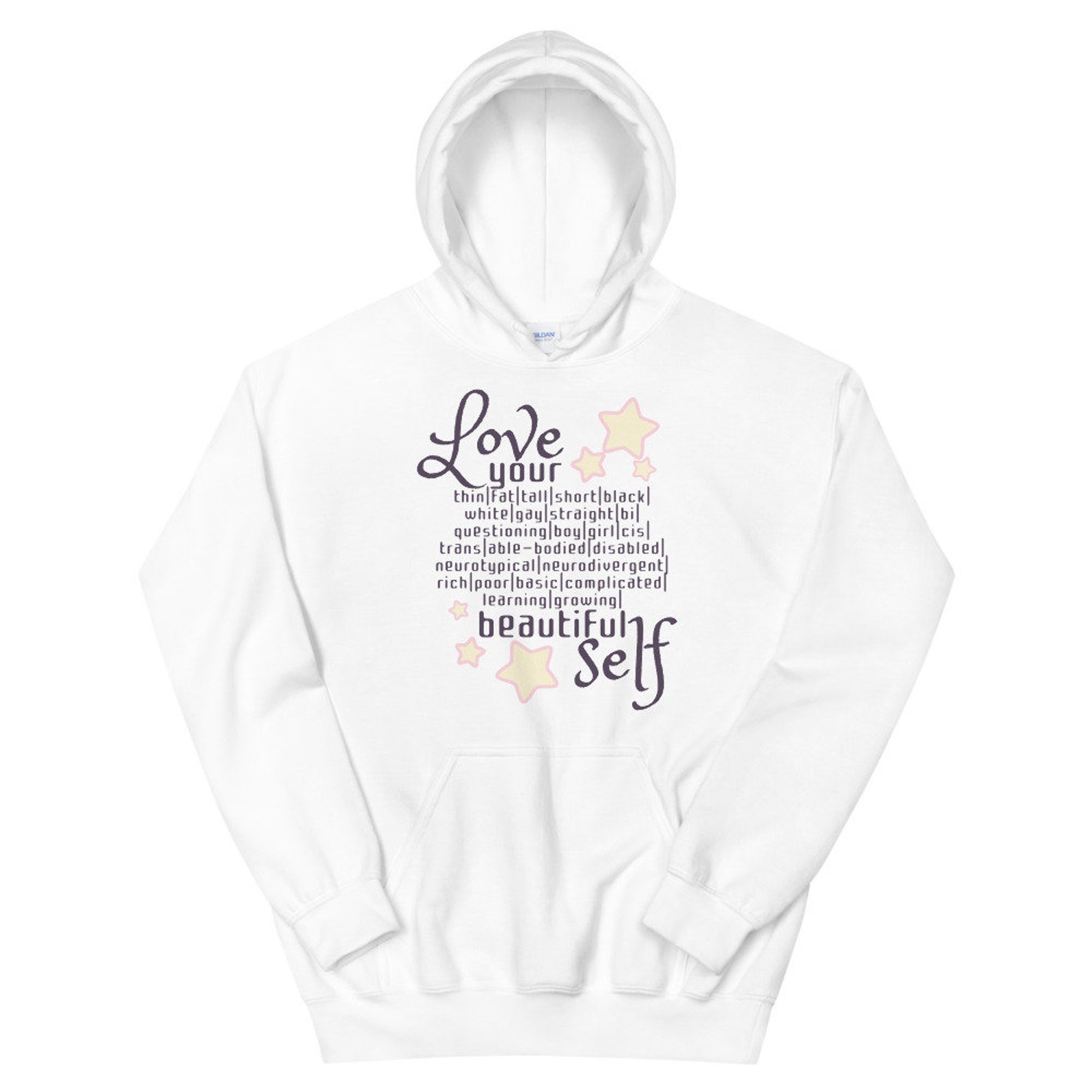 Love Yourself Hoodie - Casual Cozy Kawaii - Etsy