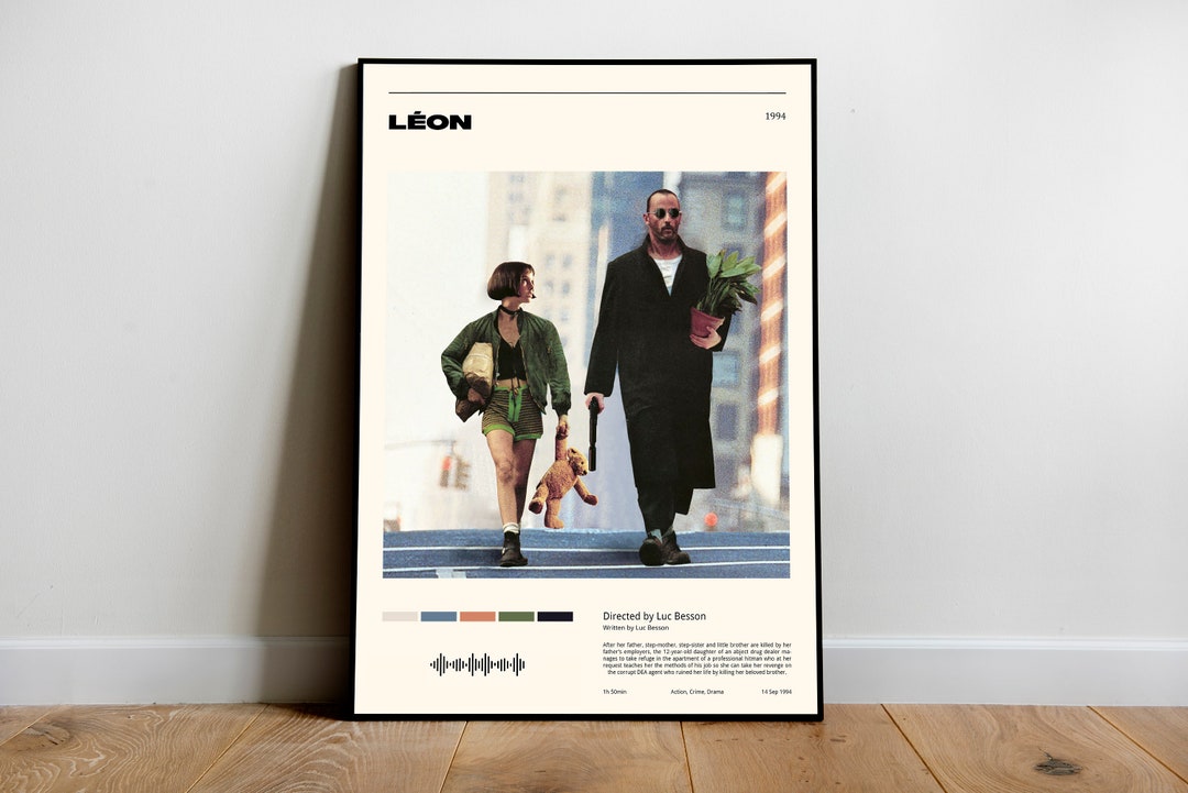 Leon / Luc Besson / Digital Download Minimalist Movie Poster a4/a3/a2 ...