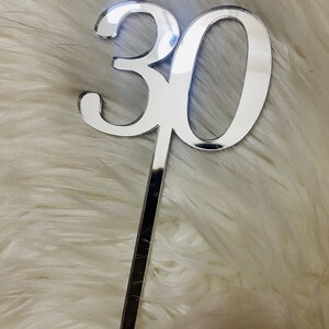 30 Acrylic Topper ,birthday 30,cumpleaños 30 Cake Topper, Birthday ...
