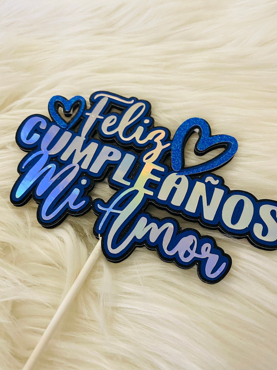 Feliz Cumpleaños Mi Amor Cake Topper / Topper De Pastel Mi - Etsy UK