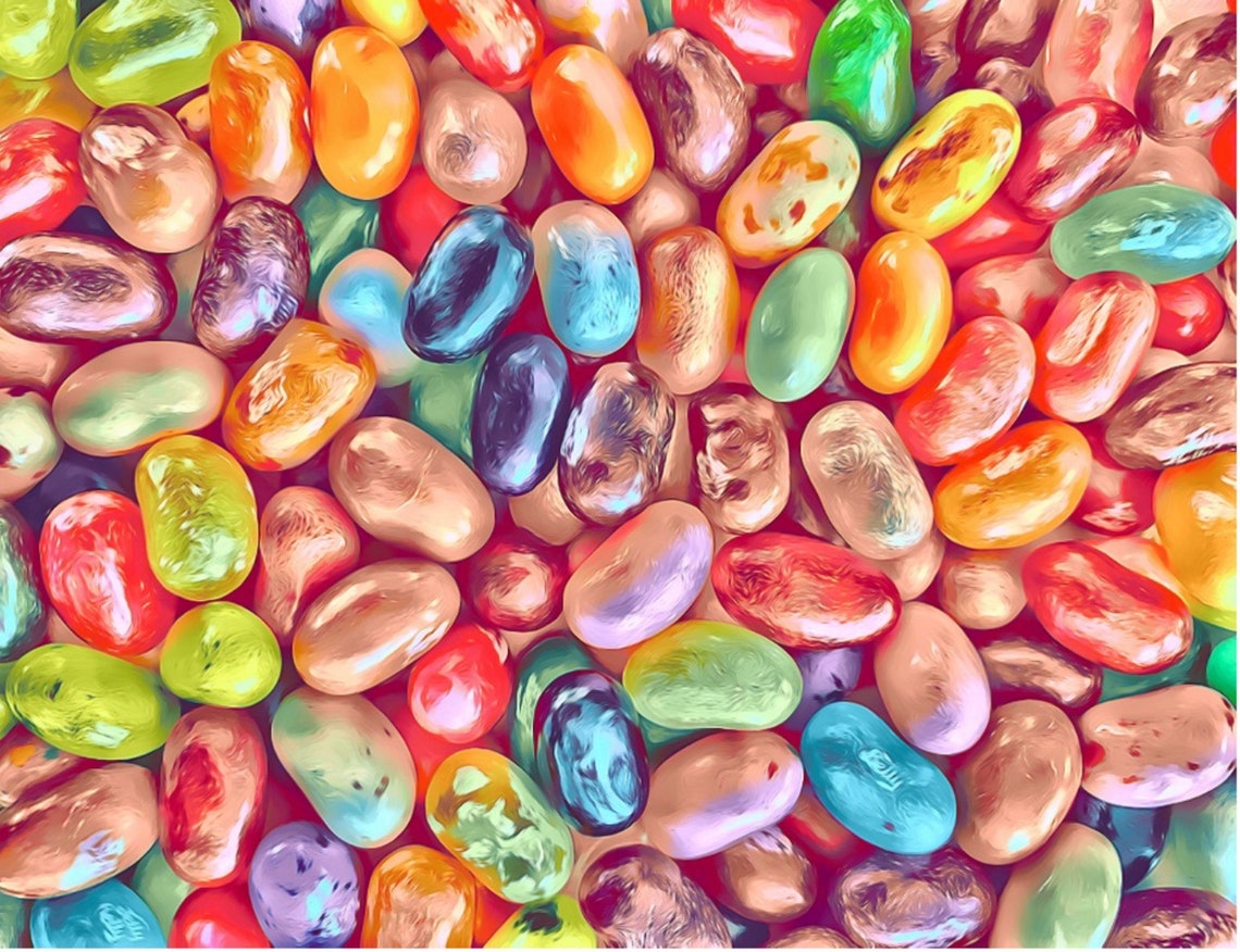 Cute Cartoon Jelly Beans - PNG, JPG, PSD - Etsy