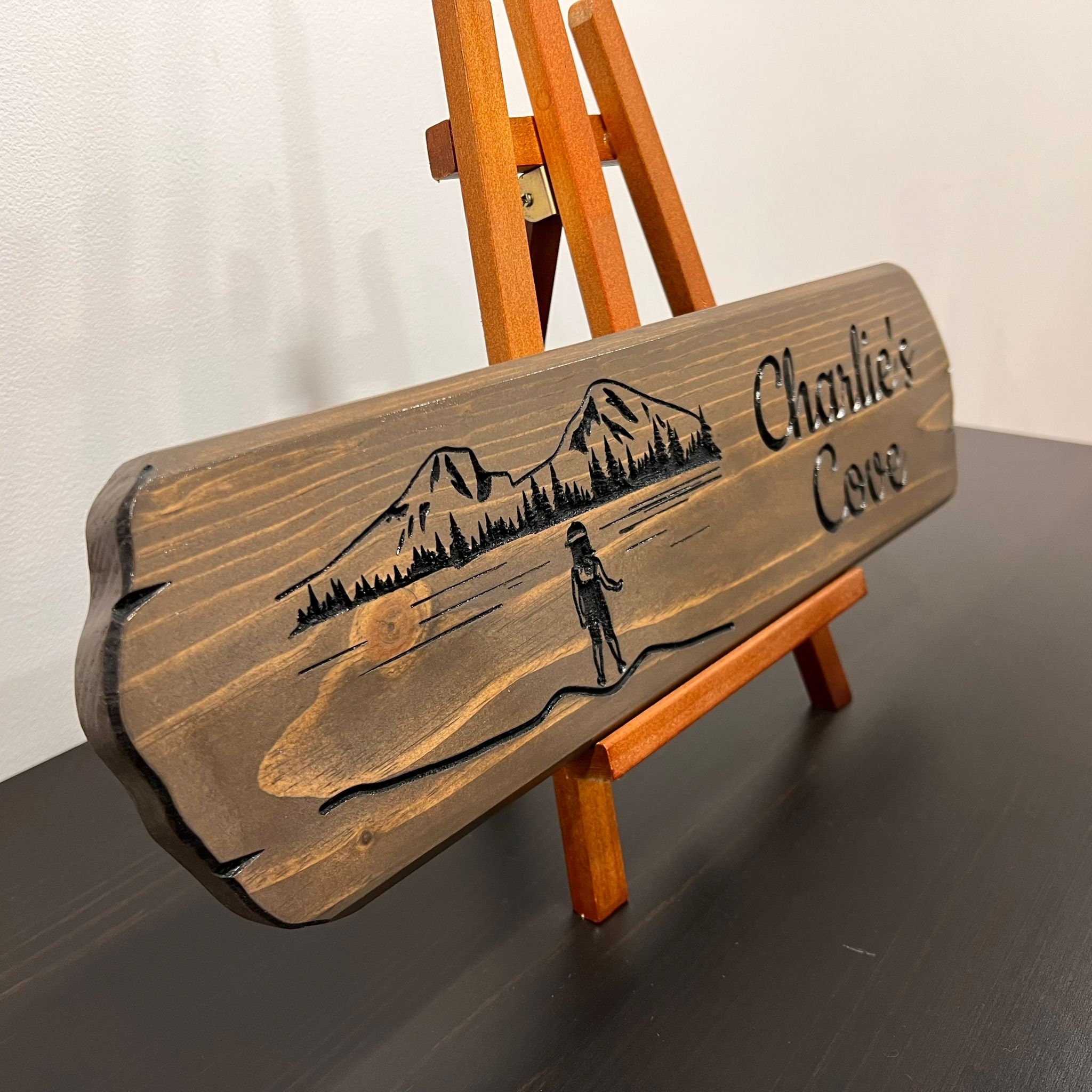 Custom Wood Cottage Signs With Engraved Photo - Etsy