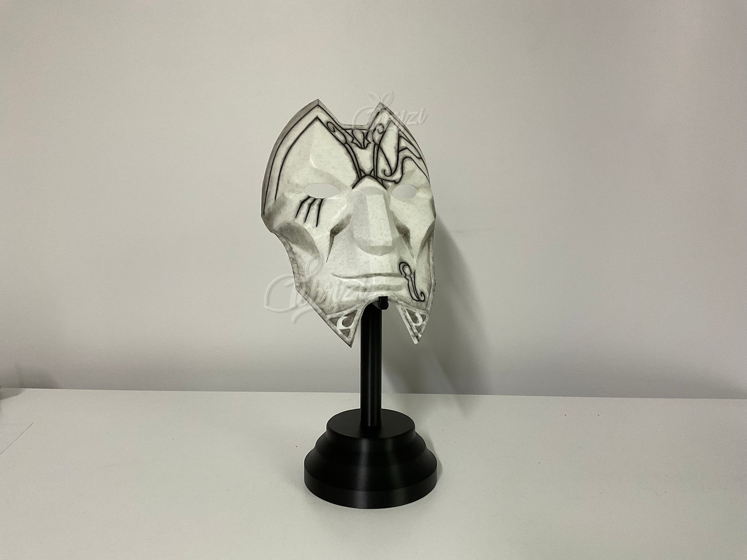 Jhin Mask Inspired by League of Legends League of Legends Cosplay 3D ...