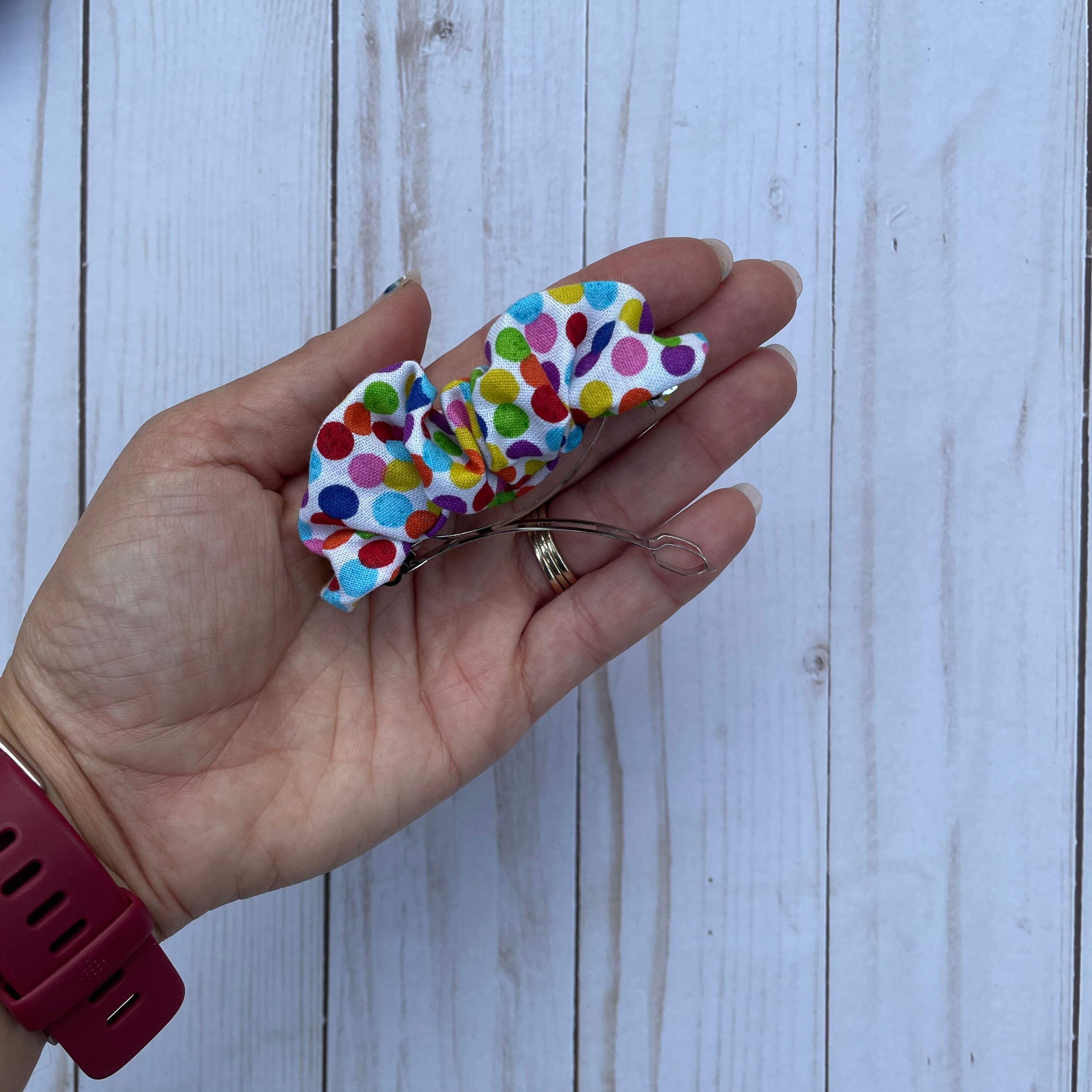 Confetti Scrunchie Barrette Birthday Scrunchie Barrette - Etsy UK