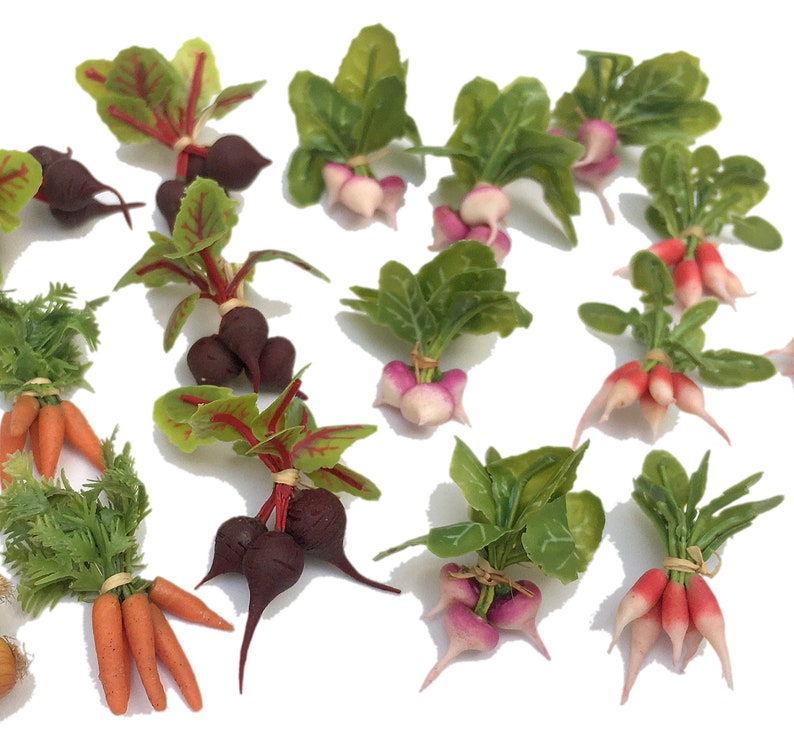 Stencils for Realistic 12th Scale Miniature Leaves for Carrots, Radish ...
