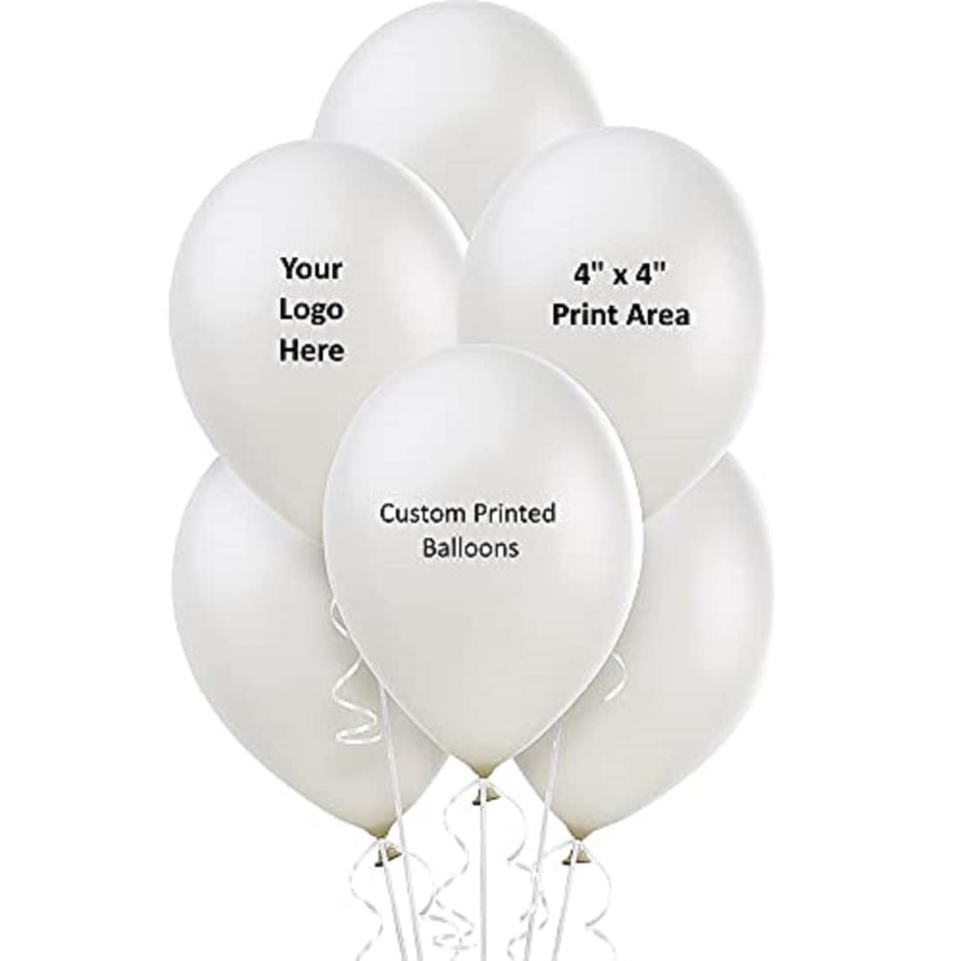 Custom Printed Latex Balloons Personalised Text / Logo - Etsy