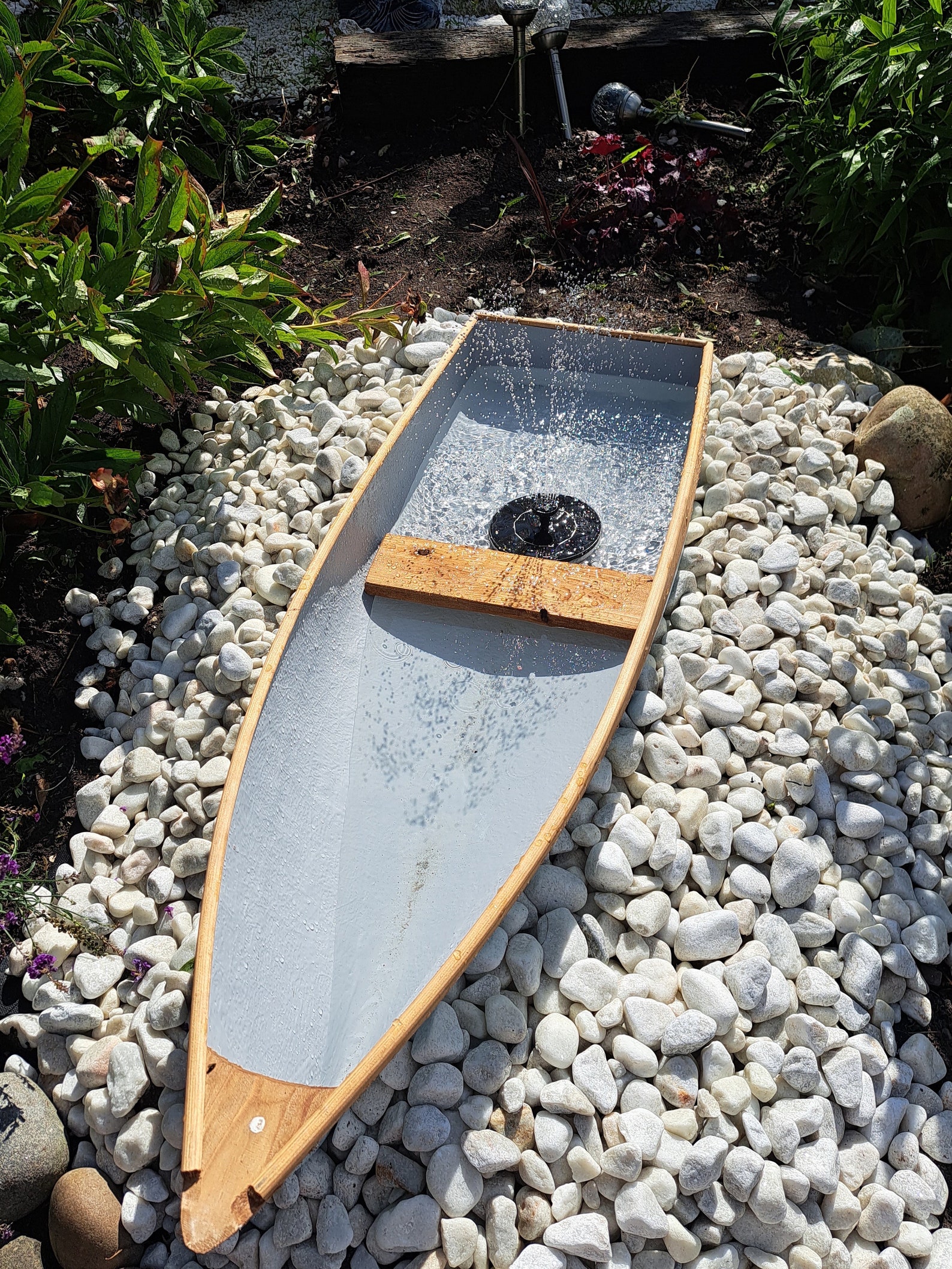 Large Boat Planter, Personalised, Plant/flower Pot, Garden, Pond, Home ...