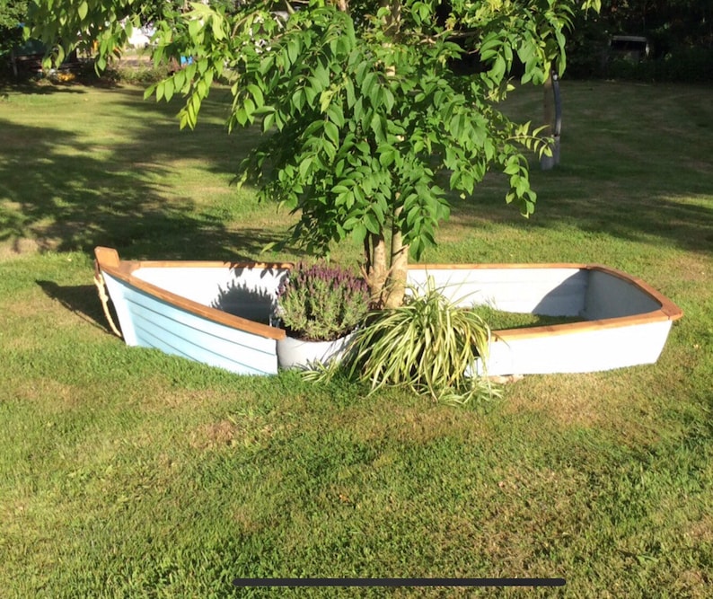 Large Boat Planter, Plant/flower Pot, Garden, Pond, Home Ornament ...