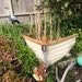 Large Flat-packed Boat Planter, Flower Pot, Garden, Pond, Ornament ...