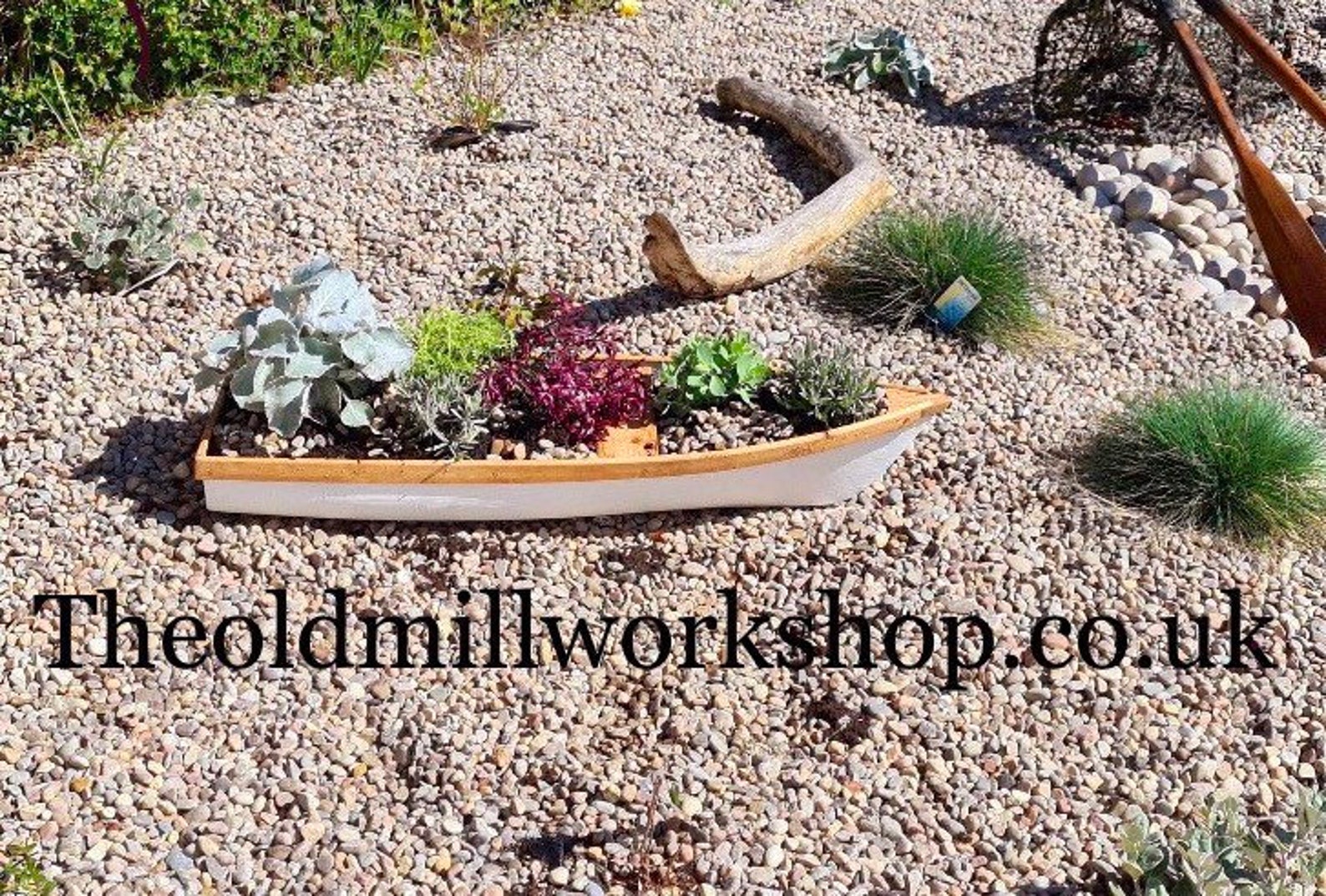 Large Boat Planter, Personalised, Plant/flower Pot, Garden, Pond, Home ...