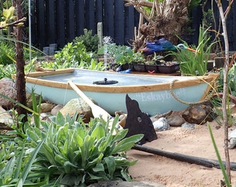 Large Boat Planter, Personalised, Plant/flower Pot, Garden, Pond, Home ...