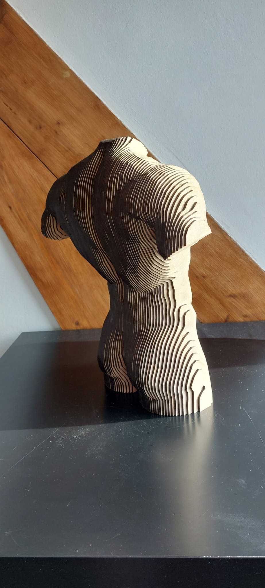 Wood Male Torso Sculpture MDF - Etsy