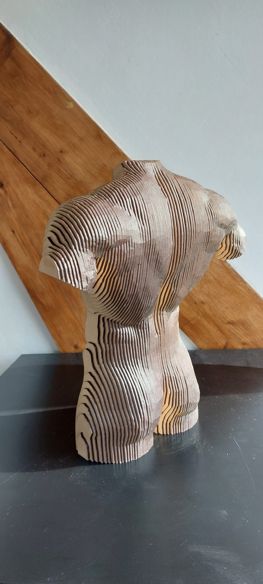Wood Male Torso Sculpture MDF - Etsy