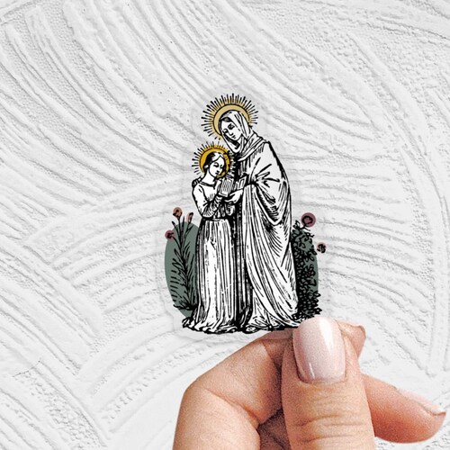 Blessed Virgin Mary Sticker Queen of the Roses Catholic - Etsy