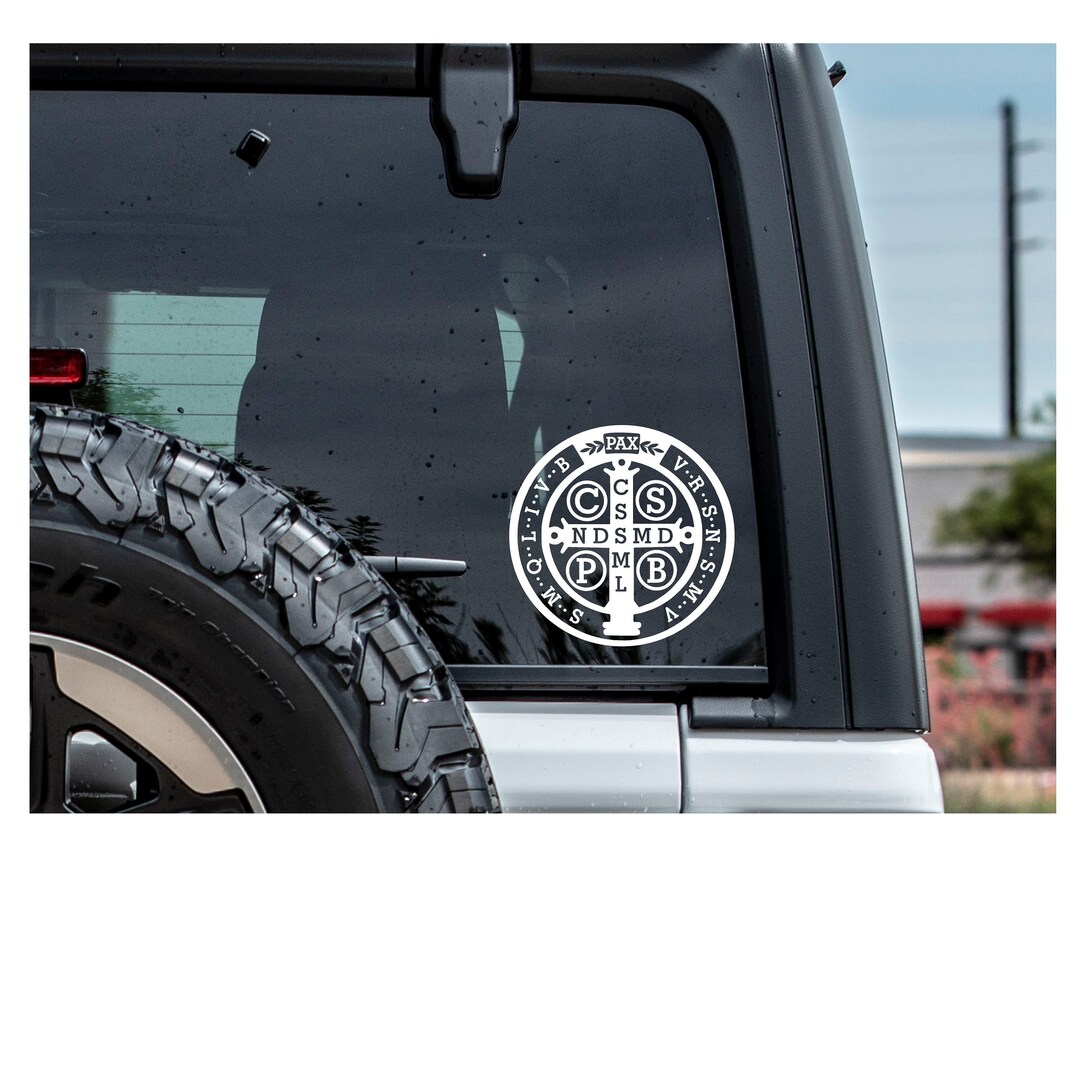 St. Benedict Medal Decal Catholic Stickers Vinyl Decal Catholic Decal ...