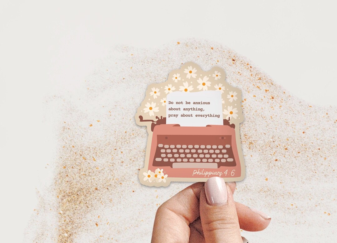 Do Not Be Anxious Christian Sticker - Etsy