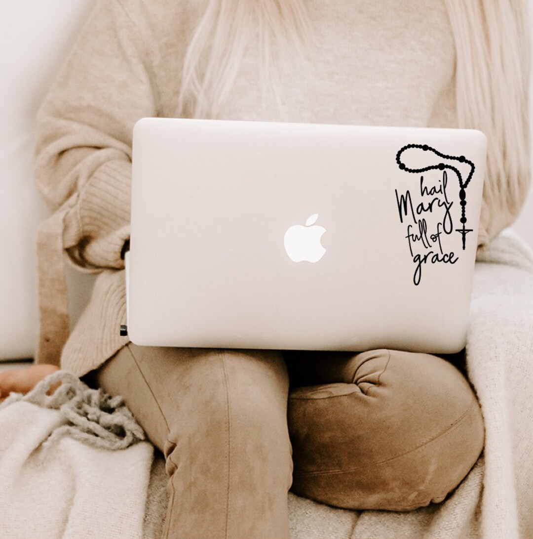 Catholic Car Decal, Hail Mary Prayer, Pray the Rosary, Sacramental ...