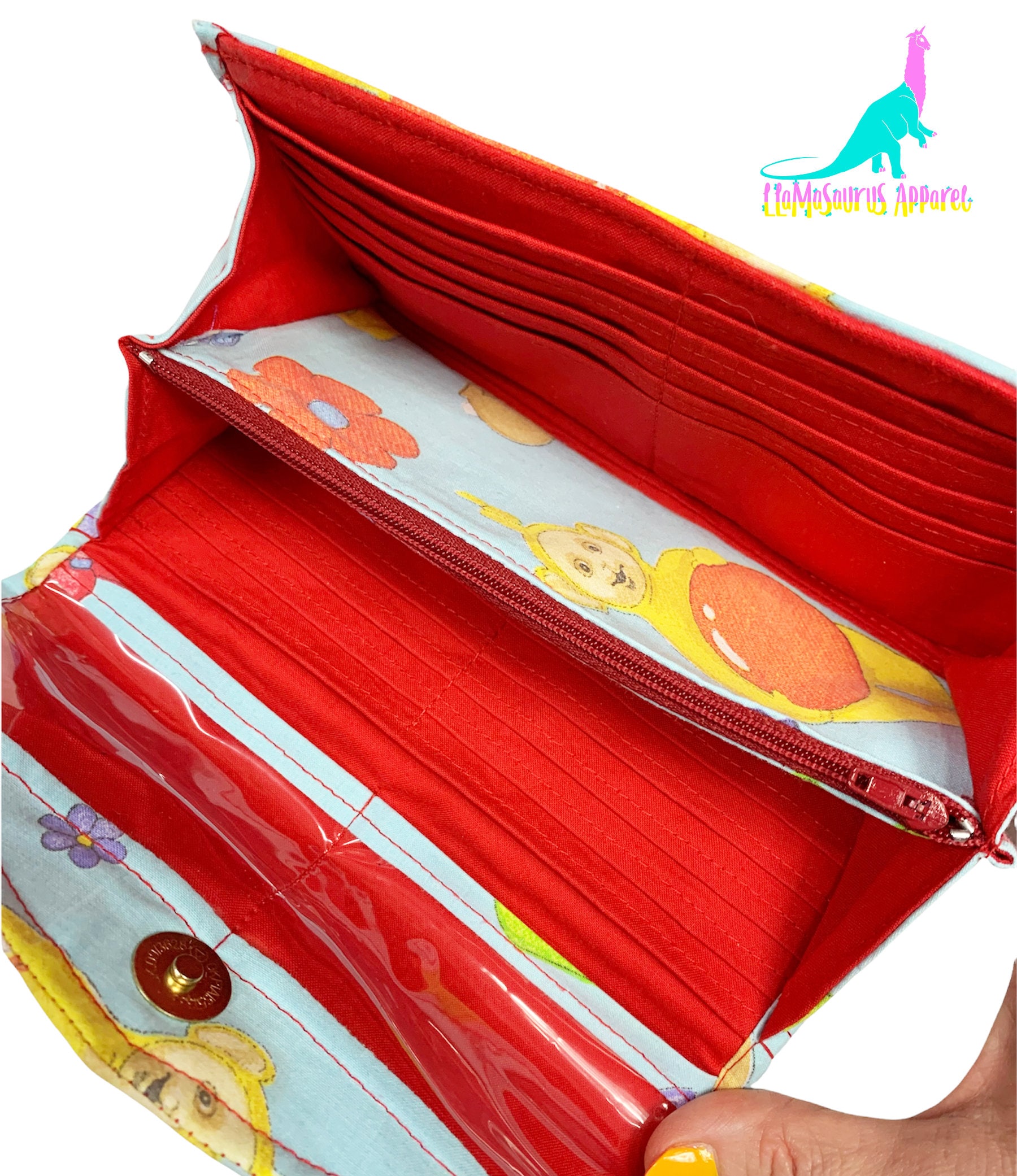 Teletubbies Purse Handmade Purse Repurposed Bedding Wallet - Etsy