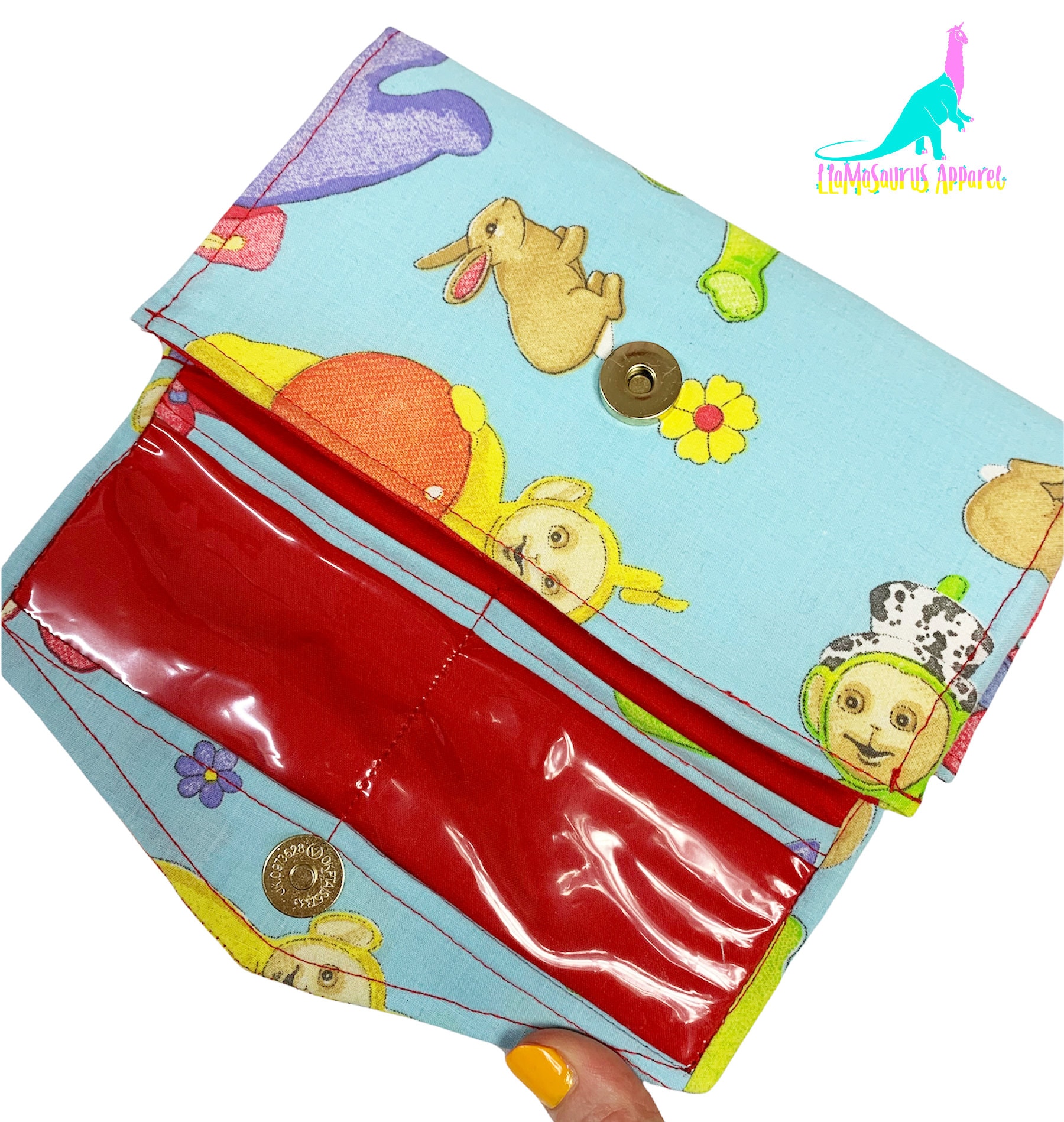 Teletubbies Purse Handmade Purse Repurposed Bedding Wallet - Etsy