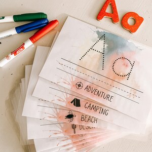 Alphabet Phonics Flashcards | Oversized ABC Cards | Jumbo Tracing Card ...