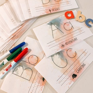 Alphabet Phonics Flashcards | Oversized ABC Cards | Jumbo Tracing Card ...