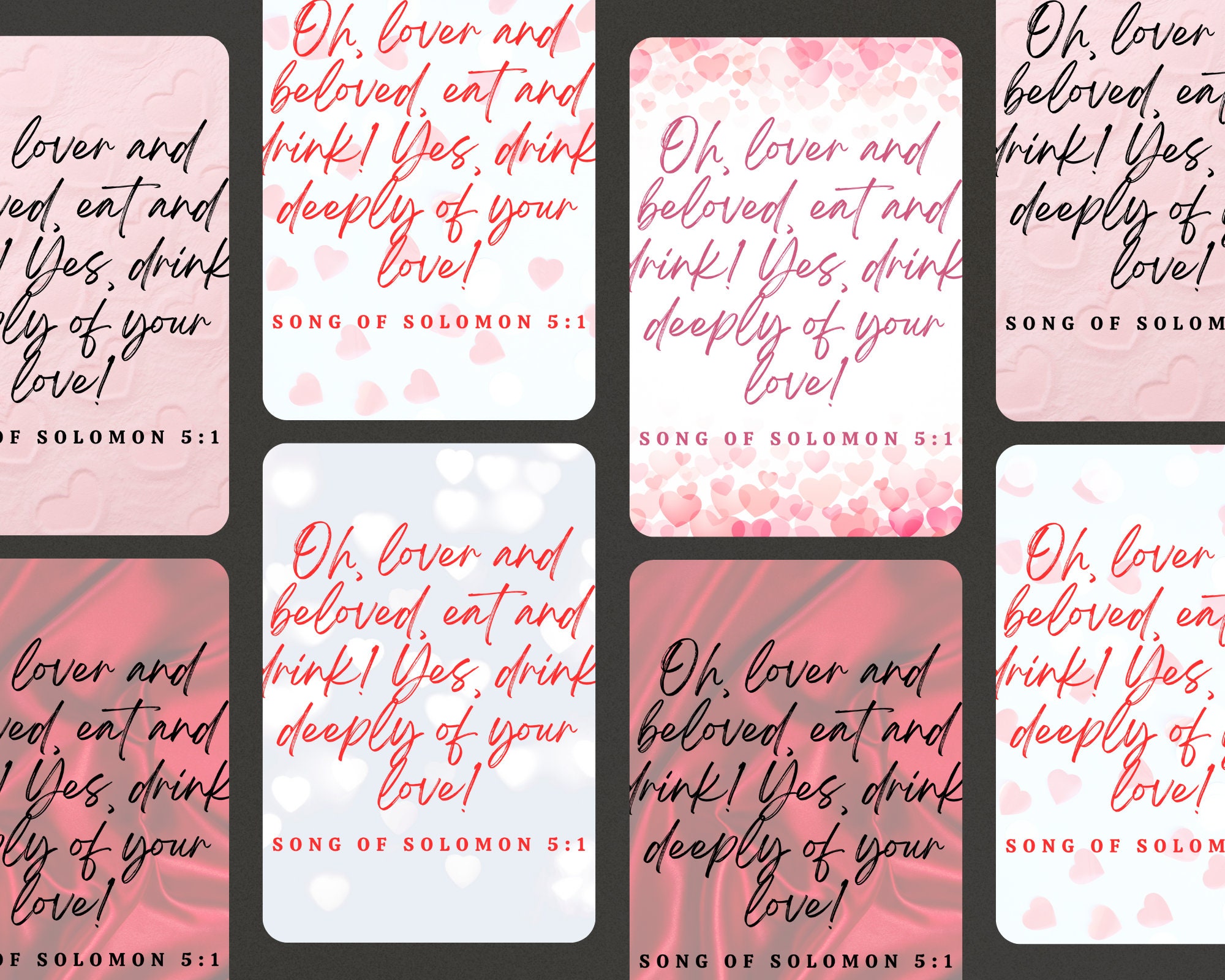 Song of Solomon Poster | Valentines Day Decor | Bible Wall Art | Trendy ...