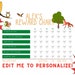 EDITABLE Woodland Reward Chart | Woodland Animals Chore Chart ...