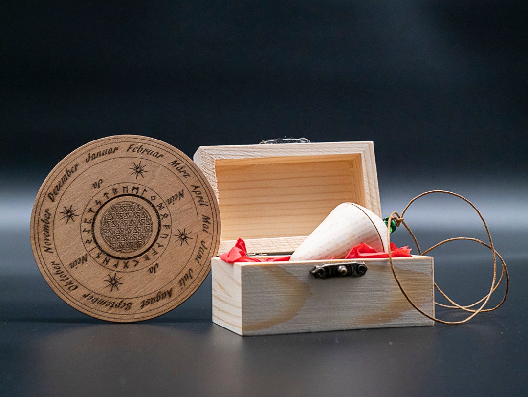 Wooden Pendulum Set Pendulum Disc Pendant Pendulum Witchcraft Occult ...