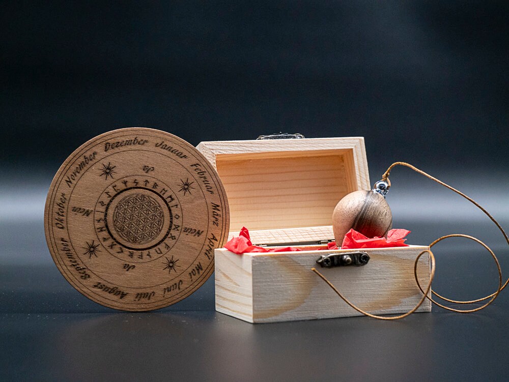 Wooden Pendulum Set Pendulum Disc Pendant Pendulum Witchcraft Occult ...