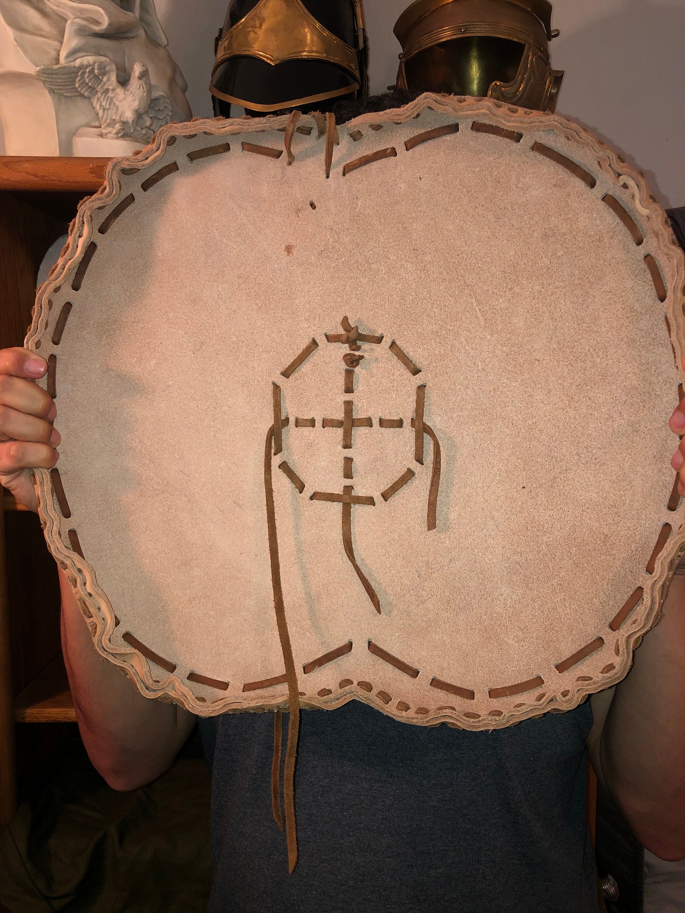 Spanish Colonial Adarga leather Shield - Etsy