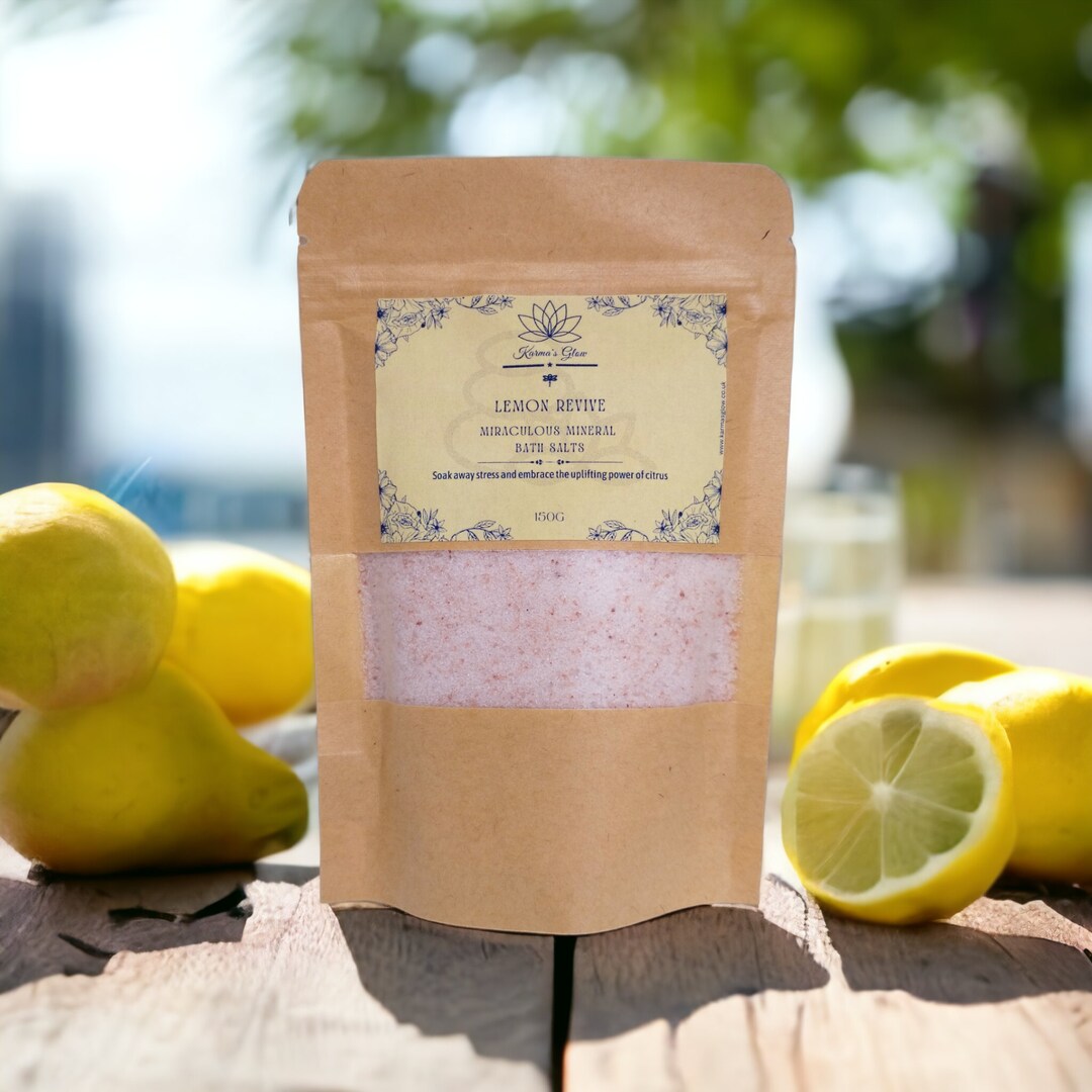 Karma's Glow Lemon Revive Miraculous Mineral Bath Salts - Etsy