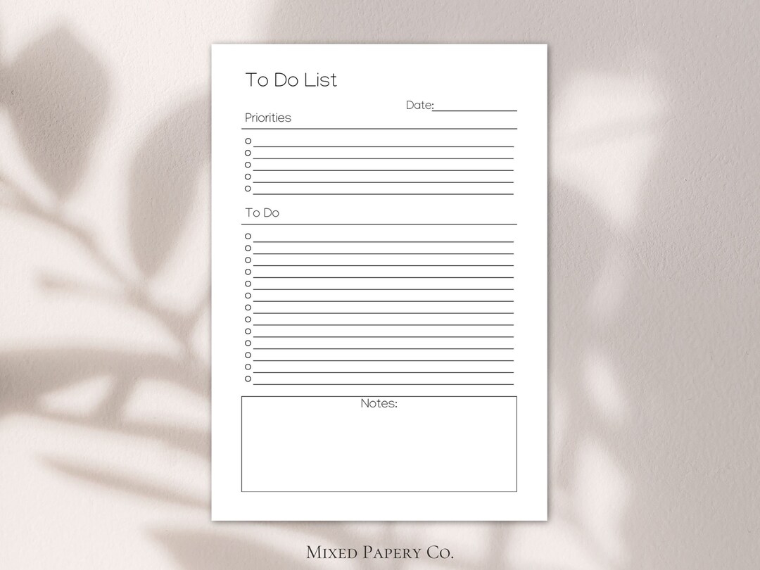 Task Tracker, Printable to Do List, to Do Lists, Printable Planner ...