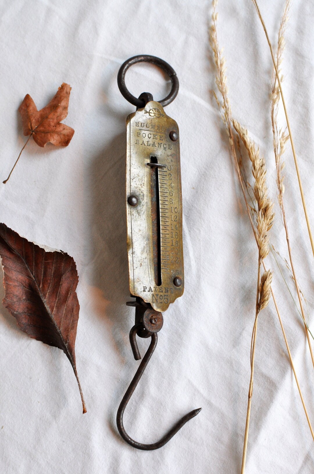 Antique Brass Hughes Pocket Balance Weighing Scales | 1900s - Etsy