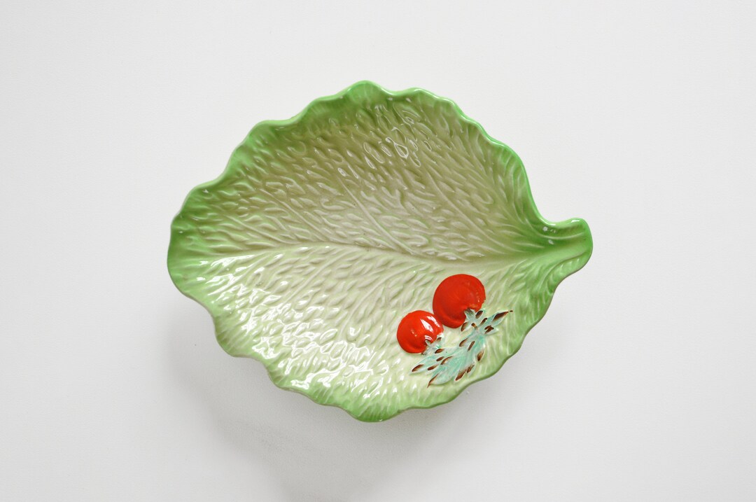 Pretty 1950's Beswick Ware Lettuce/cabbage Leaf and Tomato Dish - Etsy