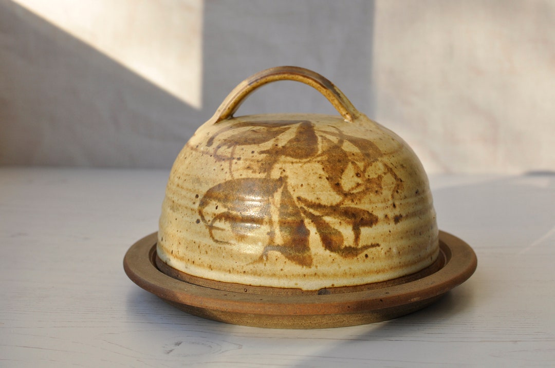 Vintage Studio Pottery Large Cheese Dome Beautiful Rustic - Etsy