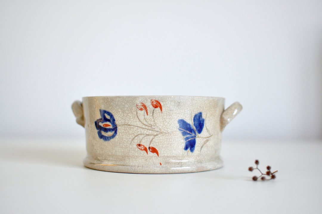 Gorgeous Gaudy Welsh Bowl With Side Handles I Decorative or Ideal as ...