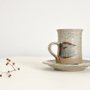 Vintage Molly Perry Studio Pottery Stoneware Coffee Cup and Saucer I ...
