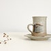 Vintage Molly Perry Studio Pottery Stoneware Coffee Cup and Saucer I ...
