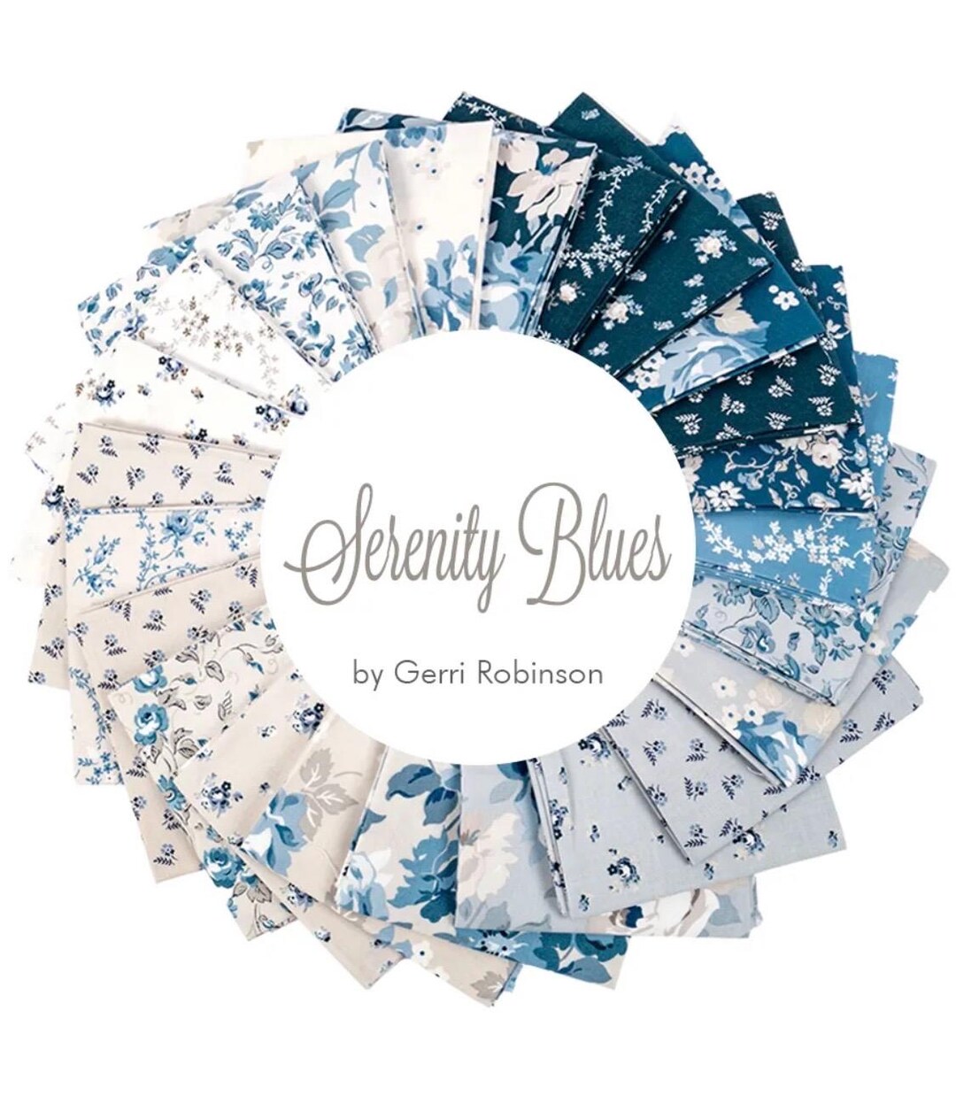 Serenity Blues Fat Quarter Bundle by Gerri Robinson - Etsy