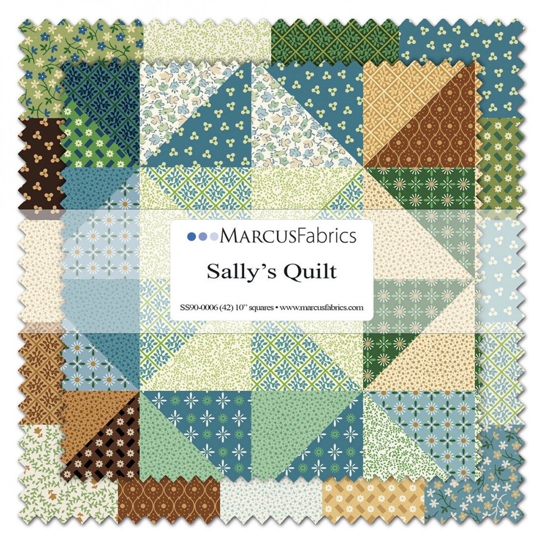 Sallys Quilt 10 Inch Squares by Marcus Fabrics - Etsy